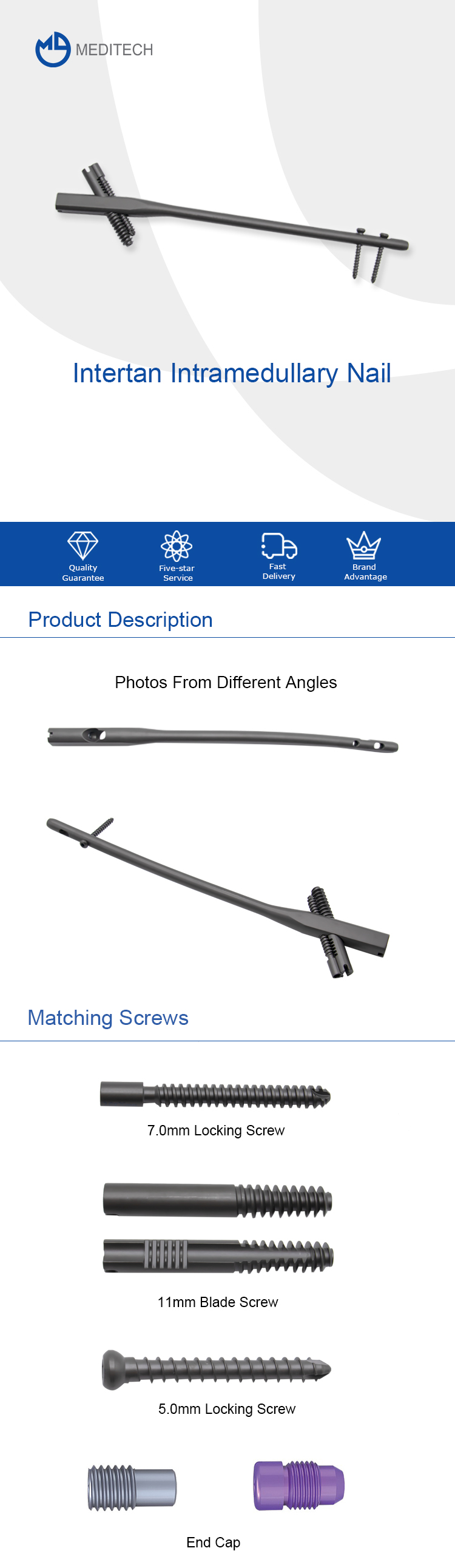 TriGen InterTAN Intramedullary Nail Manufacturer - CZMEDITECH