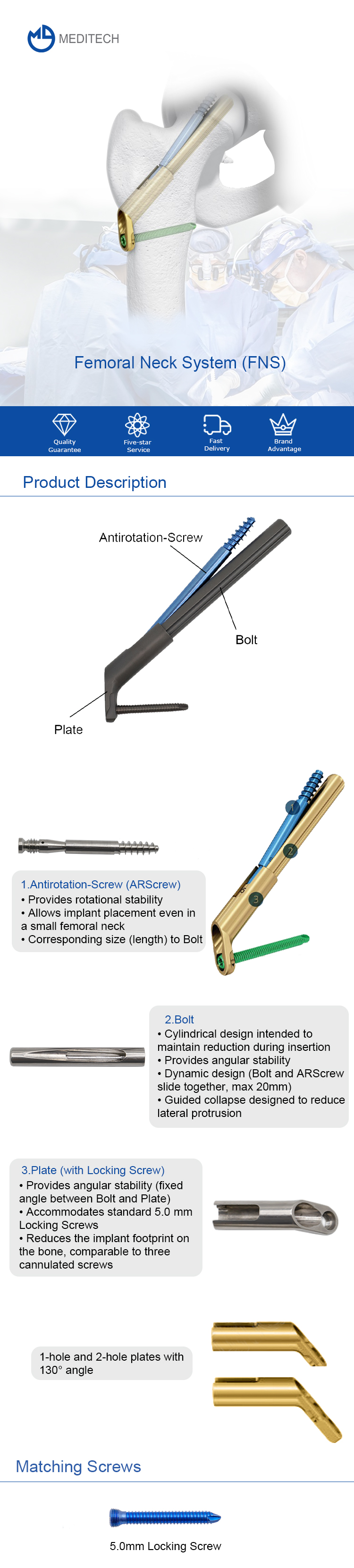 FNS (Femoral Neck System), Medical Device Manufacturer - CZMEDITECH